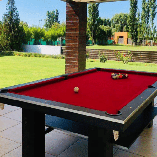 Mesa de Pool Silver Negra - Black Star Pool